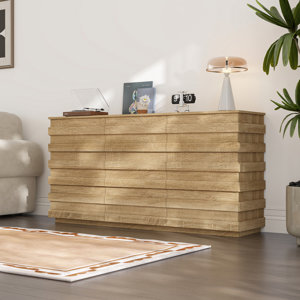 Ebern Designs 63'' W 9 Drawers Dresser With Hidden Handles & Reviews | Wayfair